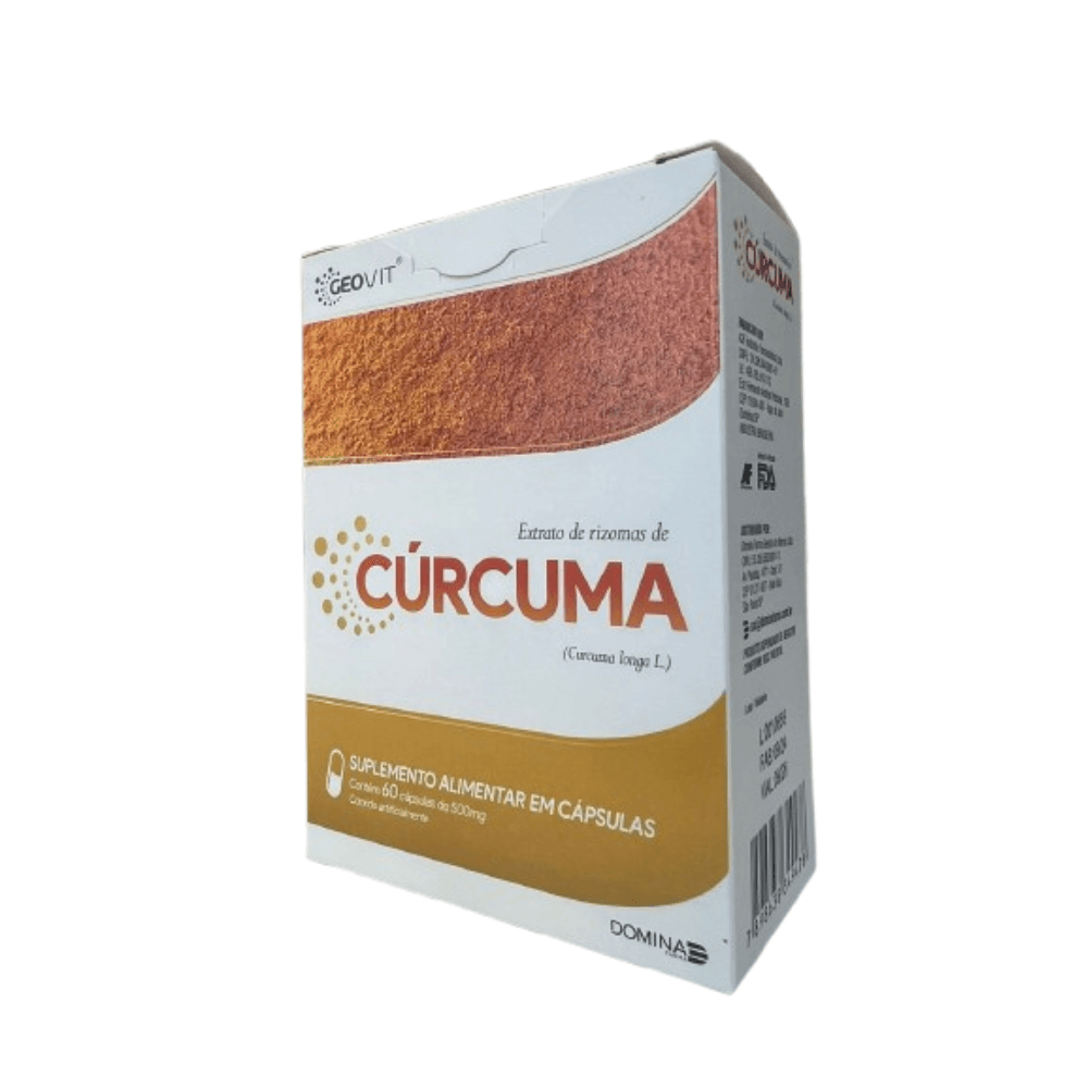 Cúrcuma Longa 500mg C/60 Cápsulas - Geovit
